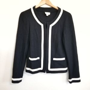 ECI | Jackets & Coats | Eci New York Black White Wool Blend Jacket S ...